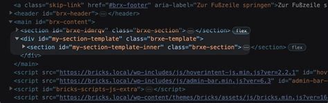 no bug anchor link to template element don´t work bugs bricks