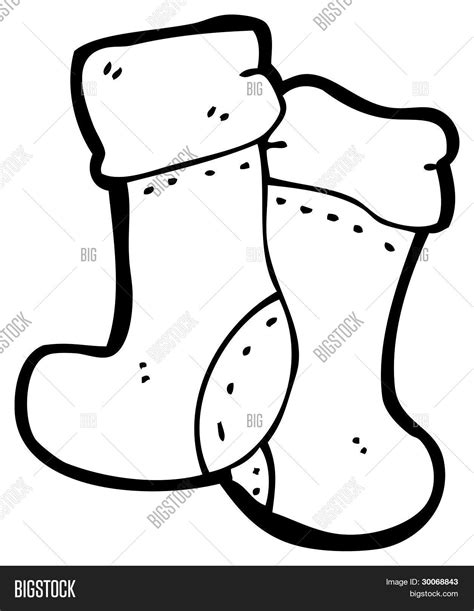 Socks Cartoon Image And Photo Free Trial Bigstock