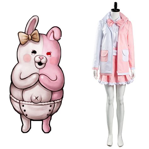 Danganronpa 2 Halloween Carnival Suit Monomi Cosplay Costume Uniform S