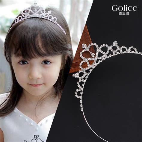 Golicc 韓國 閃亮 水鑽 皇冠 公主 髮箍 髮飾 頭飾 髮夾 小抓夾 韓國 生日禮物 盛夏慶禮物 其他品牌 Yahoo奇摩購物中心