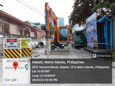 Construction Of Road And Drainages At General Malvar Makati Ironside Builders And Development