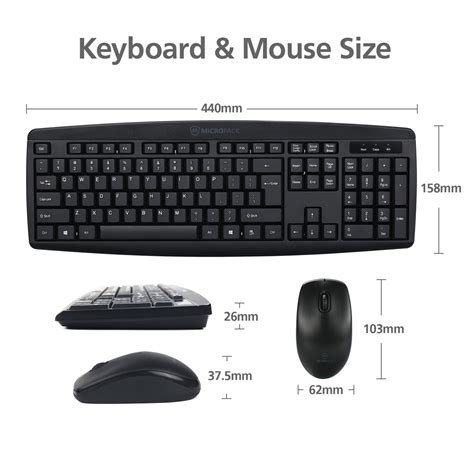 Mouse Keyboard Desktop Computer Pc Laptop Wired Combination Interface