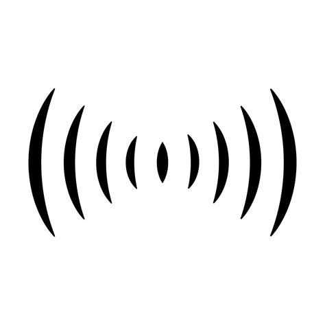 Sound Radio Wave Icon Vector Wifi Sound Signal Connection For Graphic