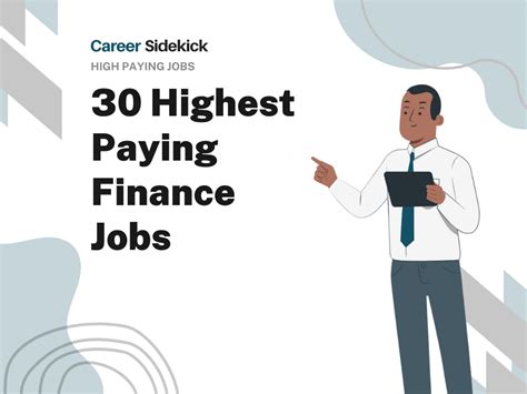 30 Highest Paying Finance Jobs Career Sidekick
