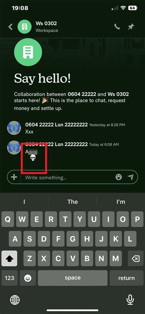 [hold on 4114 17767] [ 500] ios chat when moving to another line the word and emoji are