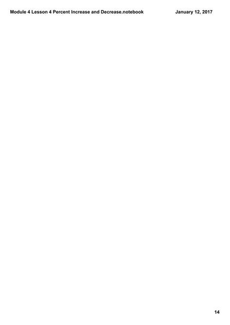 Module 4 Lesson 4 Percent Increase And Decrease Pdf