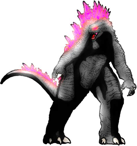 Godzilla Evolved Fanart Png By Jurassicworldcards On Deviantart