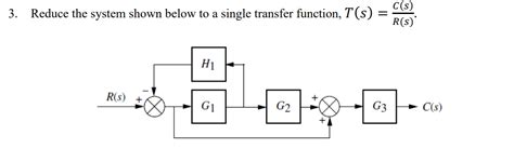 Solved Reduce The System Shown Below To A Single Transfer Chegg