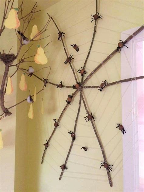 [나무조각으로 참새모빌 만들기]나뭇가지 자연물로 교실 꾸미기 유치원 어린이집 신학기 봄 환경구성 공예 가을 어린이 공예 유치원 아이디어