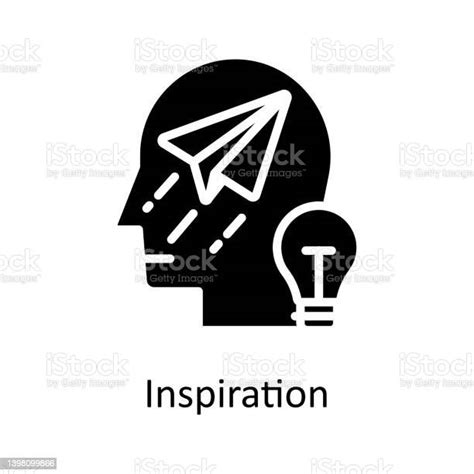영감 벡터 솔리드 아이콘 디자인 일러스트레이션 흰색 배경에 인간의 정신 기호 Eps 10 파일 감정에 대한 스톡 벡터 아트 및 기타 이미지 Istock