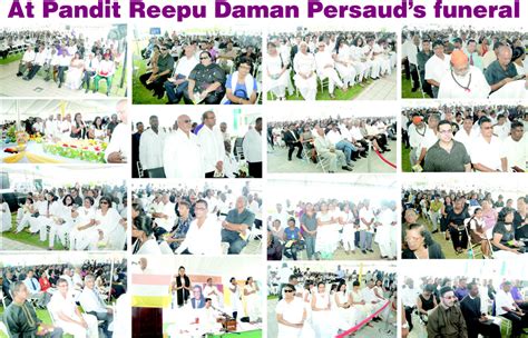 Pandit Reepu Daman Persaud Cremated Thousands Turned Out To Pay Their
