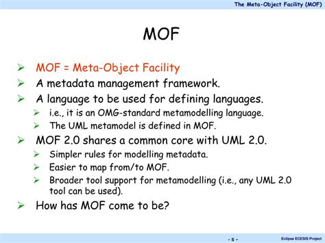Ppt The Meta Object Facility Mof Powerpoint Presentation Free Download Id 3293844