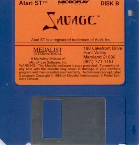 Atari St Savage Scans Dump Download Screenshots Ads Videos