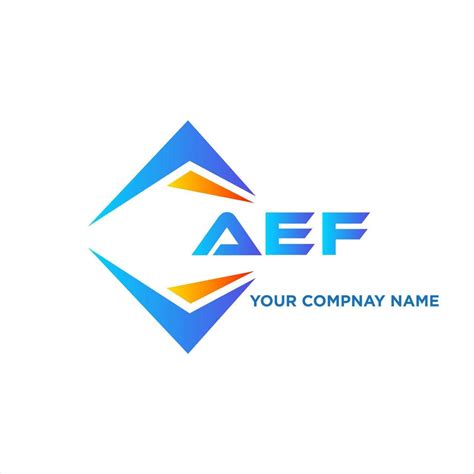 Aef Abstract Technology Logo Design On White Background Aef Creative Initials Letter Logo