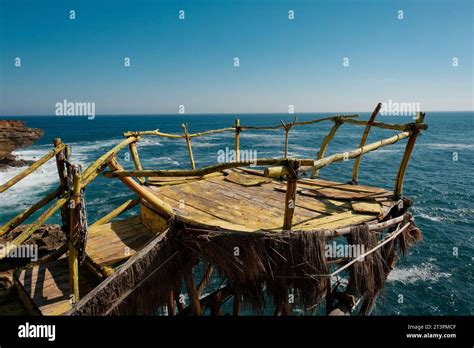 Experience The Beauty Of Simplicity At A Makeshift Wooden Platform By