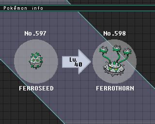 Ferroseed Evolution