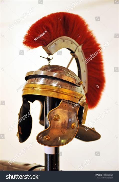 Roman Soldier Helmet Front View