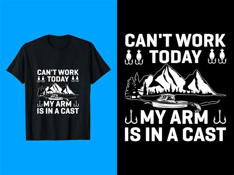 Can Not Work Today My Arm Is In A Cast T Shirt Design 16508805 Vector
