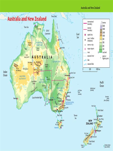 Maps Of Australia And New Zealand Oald 8 Resources Pdf Australia