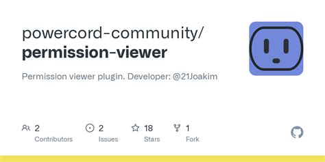 Github Powercord Communitypermission Viewer Permission Viewer Plugin Developer 21joakim