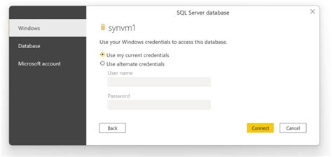 Connecting Power Bi To Remote Sql Server From Outside The Domain With Windows Authentication
