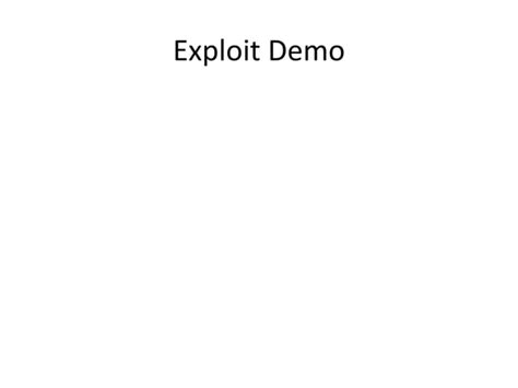 exploiting stack overflow 101 ppt