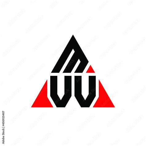 MVV Triangle Letter Logo Design With Triangle Shape MVV Triangle Logo