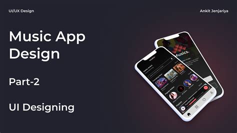 music player app ui design modern design part 2 figma uidesign