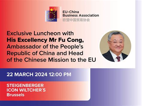 Exclusive Luncheon With His Excellency Mr Fu Cong Ambassador Of The Peoples Republic Of China