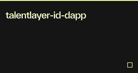 talentlayer id dapp codesandbox