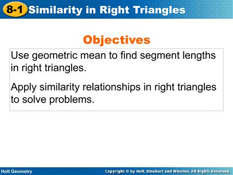Right Triangle Similarity Ppt