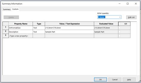 Copy Custom Properties From The Drawing View To Solidworks Drawing File