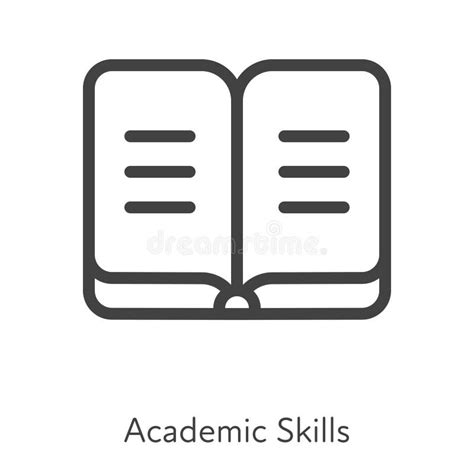 Outline Style Ui Icons Hard Skill Collection Education And Science Vector Black Linear Icon