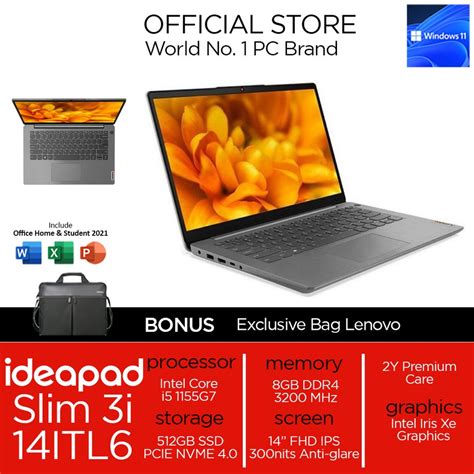 Jual Lenovo Ideapad Itl Mxid I G Gb Ssd Gb Fhd W Ohs Shopee Indonesia