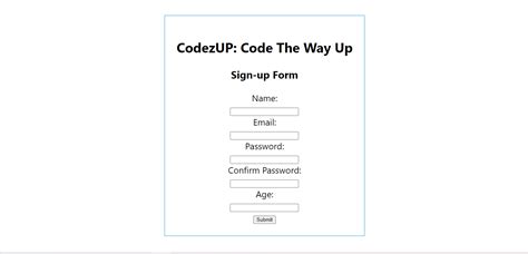 Forms In React Js Example Login Signup Form Codez Up
