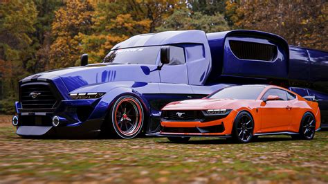 Our Digital Rendering Turns The Ford Mustang Into The Semi Truck We