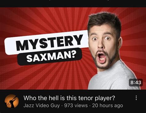 Who The Fuck Is This Saxman R Jazzcirclejerk