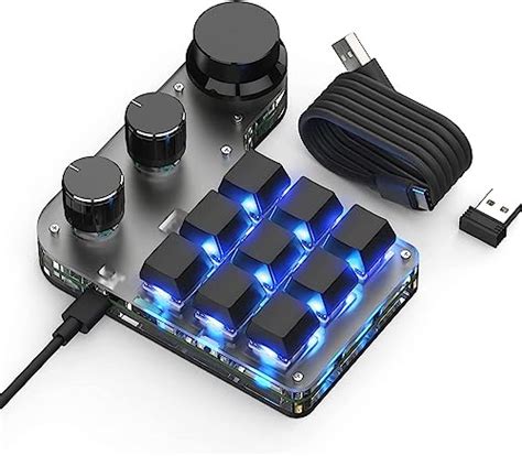 Snapklik Com BRIMFORD 9 Keys USB Mini Keypad Programming Macro Pad