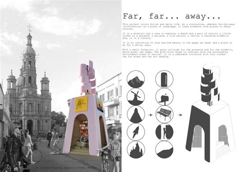 Architecture Project Vertical Structure Emphasizing Polycarbonate And Plywood For Community