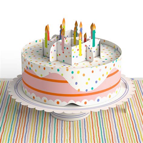 Happy Birthday To You Confetti Cake Pop Up Card Lovepop