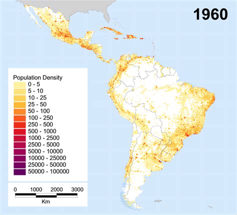 Central America Population Map Mdnt
