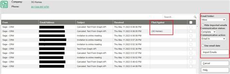Enhanced Email Import In Sage Crm 2023 R1 Sage Crm Tips Tricks And