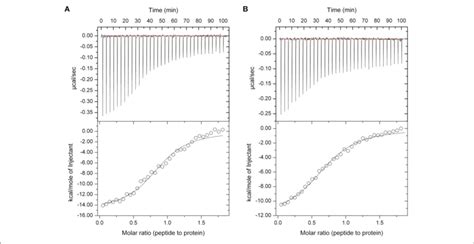 Isothermal Titration Calorimetry Itc Experiments Showing The