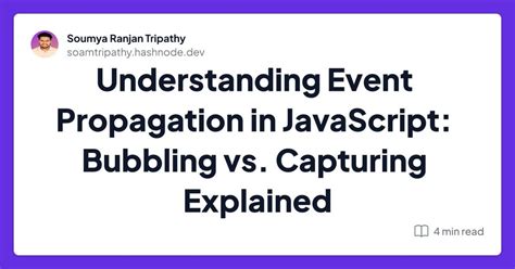 Mastering Event Propagation In Javascript Bubbling Vs Capturing Rprogramming