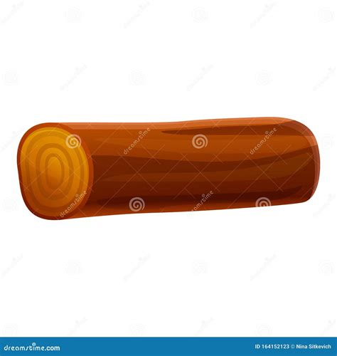 Tree Bar Icon Cartoon Style Stock Vector Illustration Of Cracked Logging 164152123