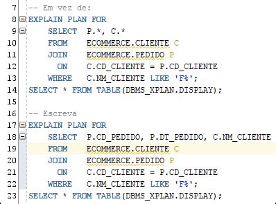 Boas práticas para escrever instruções SQL Blog do DBA Instrutor Fábio Prado