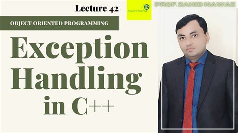 What Is Exception Handling Urdu Hindi Lecture 42 Youtube