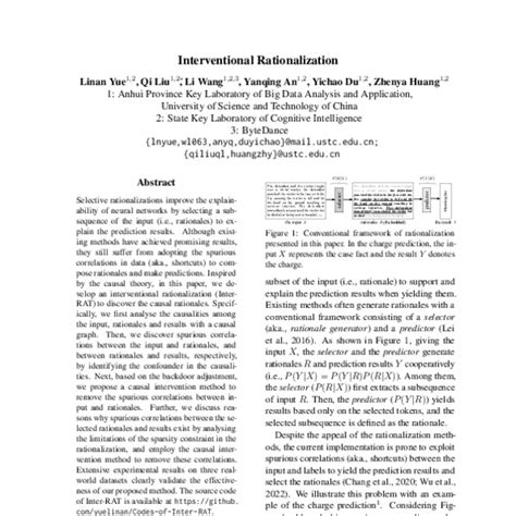 Interventional Rationalization Acl Anthology