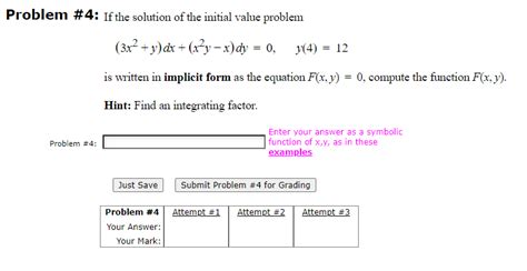 Solved Problem If The Solution Of The Initial Value Chegg Com
