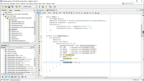 Live Coding Membuat Jam Real Time Di Netbeans Jam Realtime Netbeans Youtube